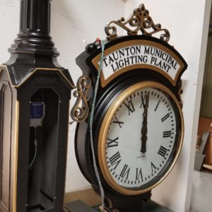 2 Dial Howard Large - Illum Header Post Clocks | Electric Time®