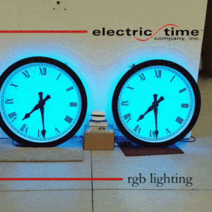 2400 Flush Backlighted Tower Clock | Electric Time®
