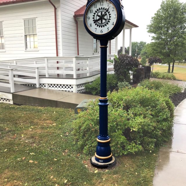 2 Dial Courtyard Post Clocks | Electric Time®