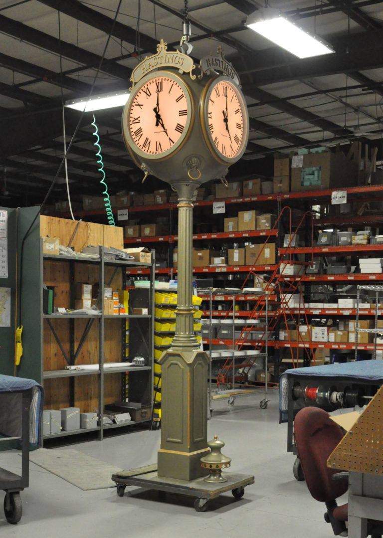 4 Dial Washington Small Post Clocks | Electric Time®