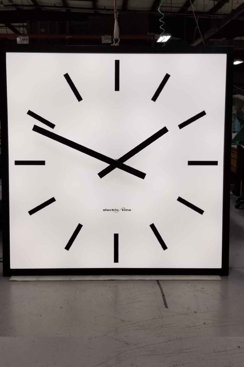 3600 Square Surface ≥54" Backlighted Tower Clocks | Electric Time®