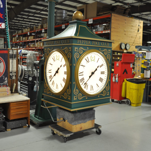 4 Dial Lucerne Street Clock Post Clocks | Electric Time®