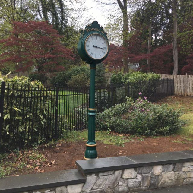 2 Dial Courtyard Post Clocks | Electric Time®